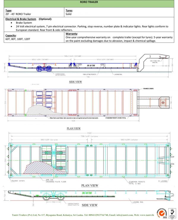 Port Trailers – RORO TRAILERS – Tantri | Trailer manufacturers in sri lanka