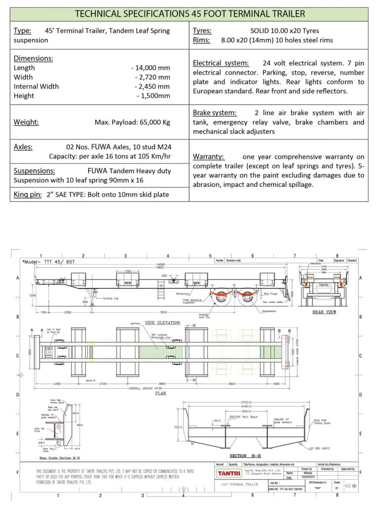 TERMINAL TRAILER – Tantri | Trailer manufacturers in sri lanka